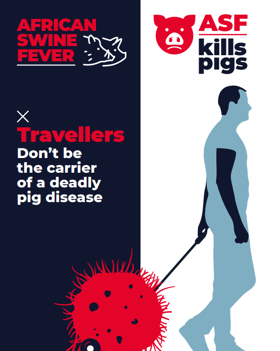 New ASF communication tools for travellers - WOAH - Asia