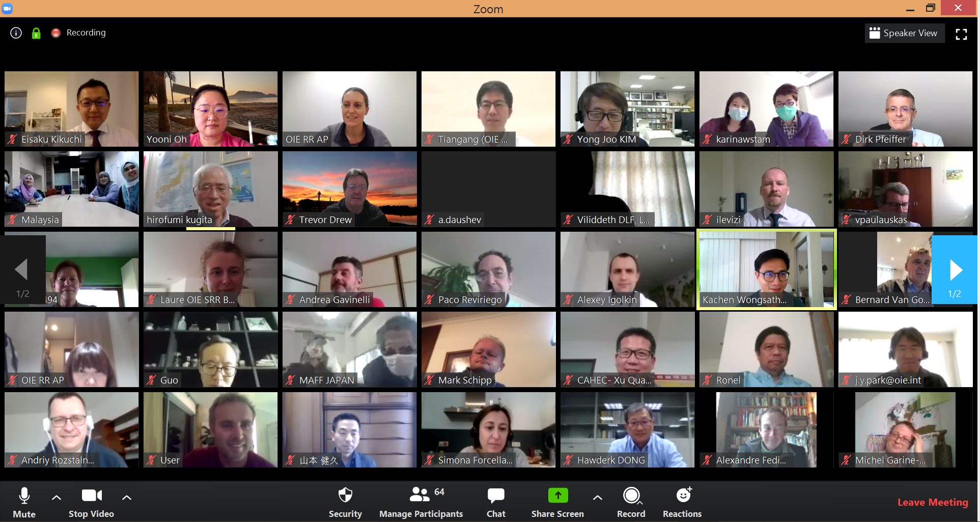 Virtual meeting of the SGE-ASF for Asia - WOAH - Asia